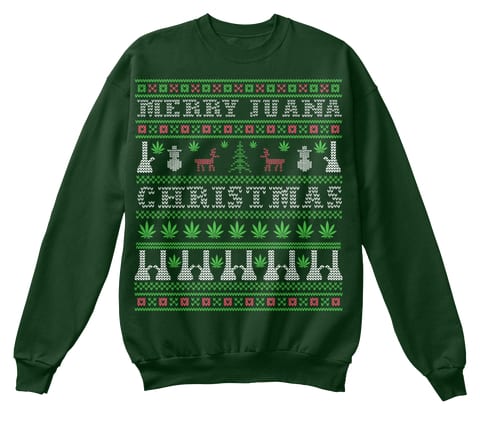 The Best Weed Christmas Sweaters and Hanukkah Sweaters | Leafbuyer