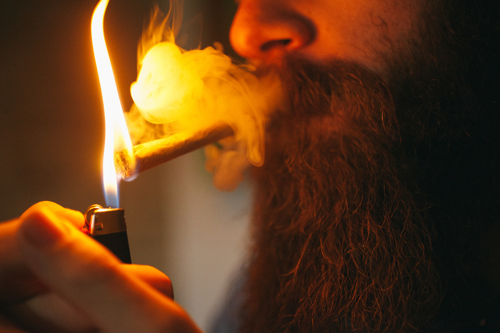 Lighting A Blunt Outside