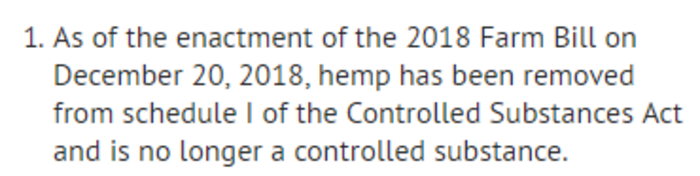 USDA Releases Legal Opinion: Hemp Is No Longer a Controlled | Leafbuyer